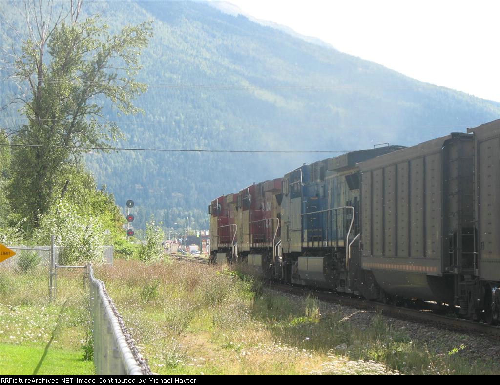 Going Away shot of CP 9807 and two sister AC4400CW's